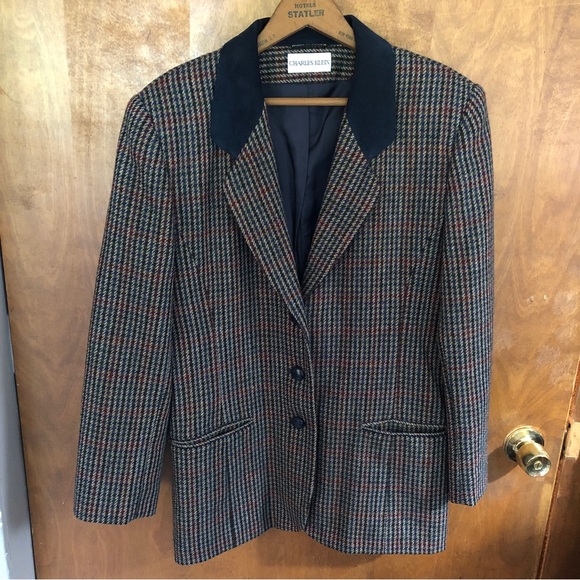 Charles Klein | Jackets & Coats | Vintage Wool Charles Klein Dark ...